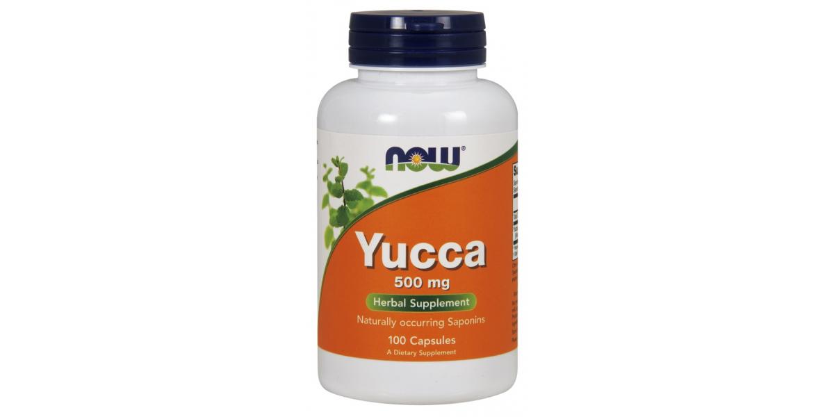 NOW Foods Yucca, 500mg - 100 capsules - Olivit.co.uk - Supplements ...