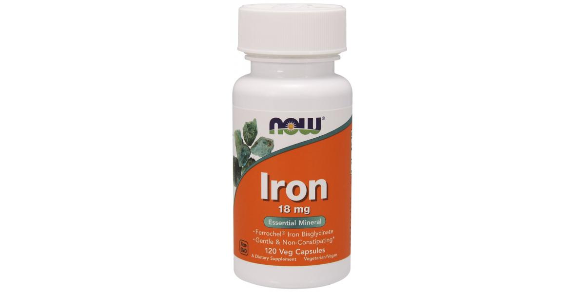 NOW Foods Iron, 18mg - 120 vcaps - Olivit.co.uk - Supplements ...