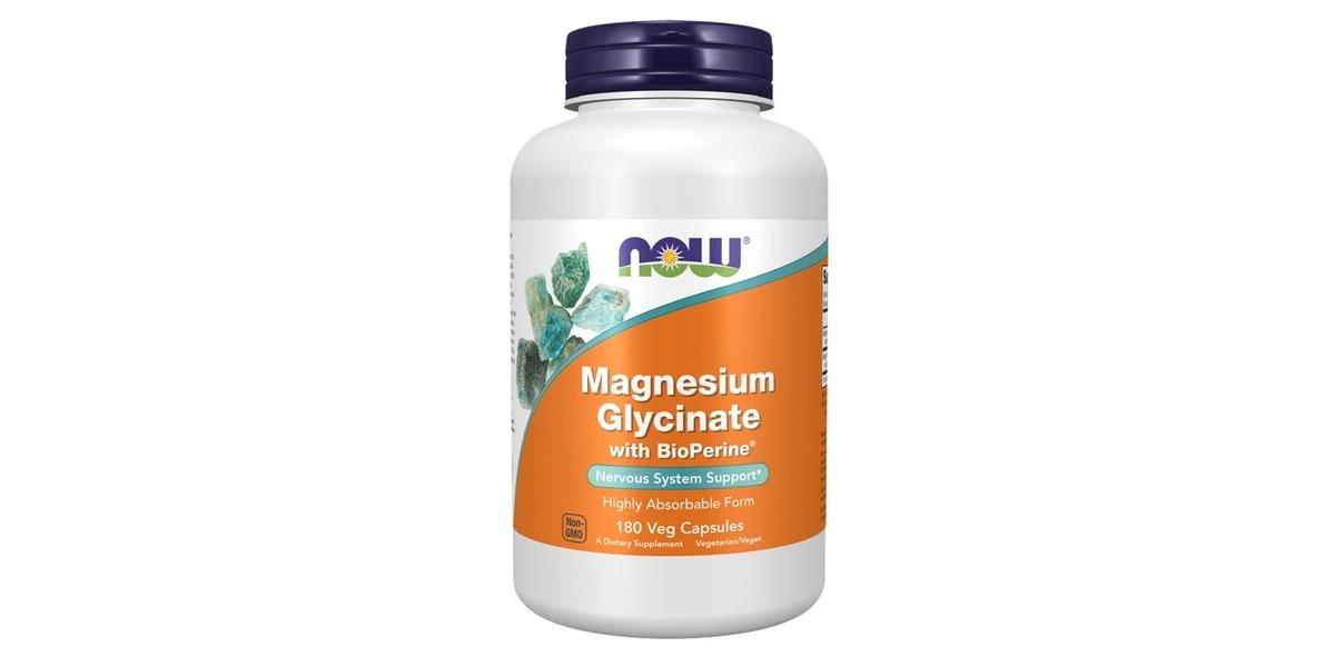 NOW Foods Magnesium Glycinate with BioPerine - Olivit.co.uk ...